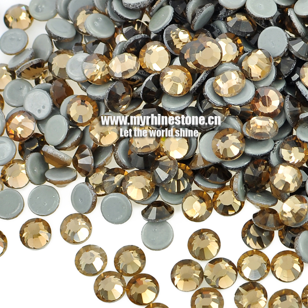 Smoke Topaz Round Shape Flat-back MCE Machine Cut Rhinestones,MCE ...